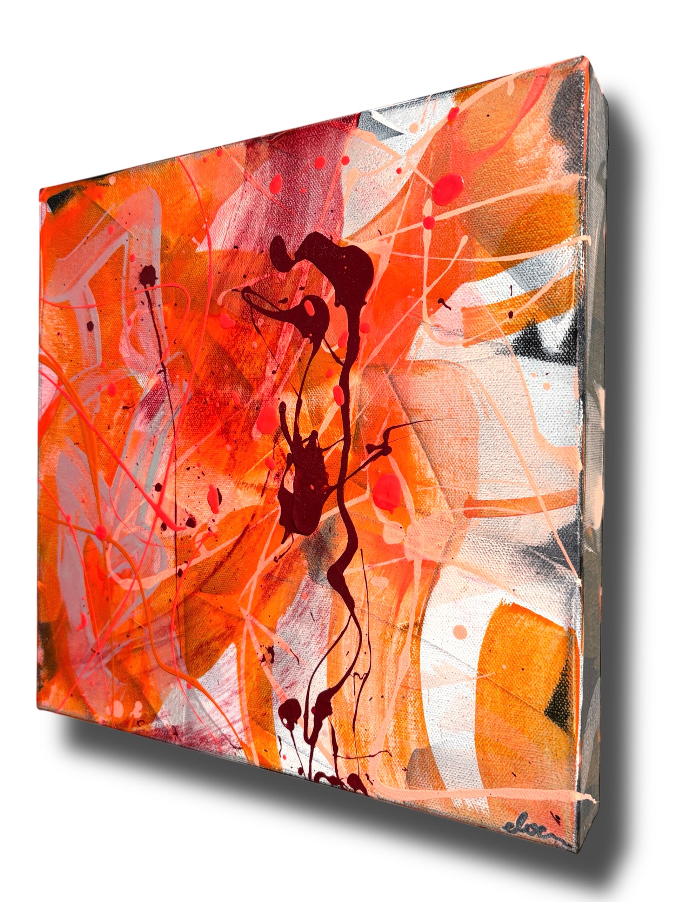 "PEACH VIBES II" von elocin ART – THE FJORD HOUSE