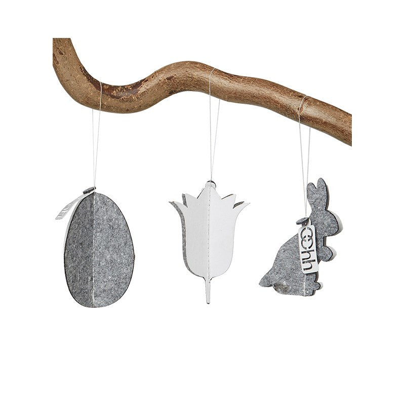 Dekoanhänger Filz/Papier, in 3 Farben und Motiven – THE FJORD HOUSE